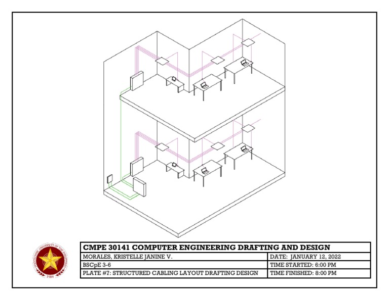 Plate 7 - Structured Cabling Layout Drafting Design - Morales ...