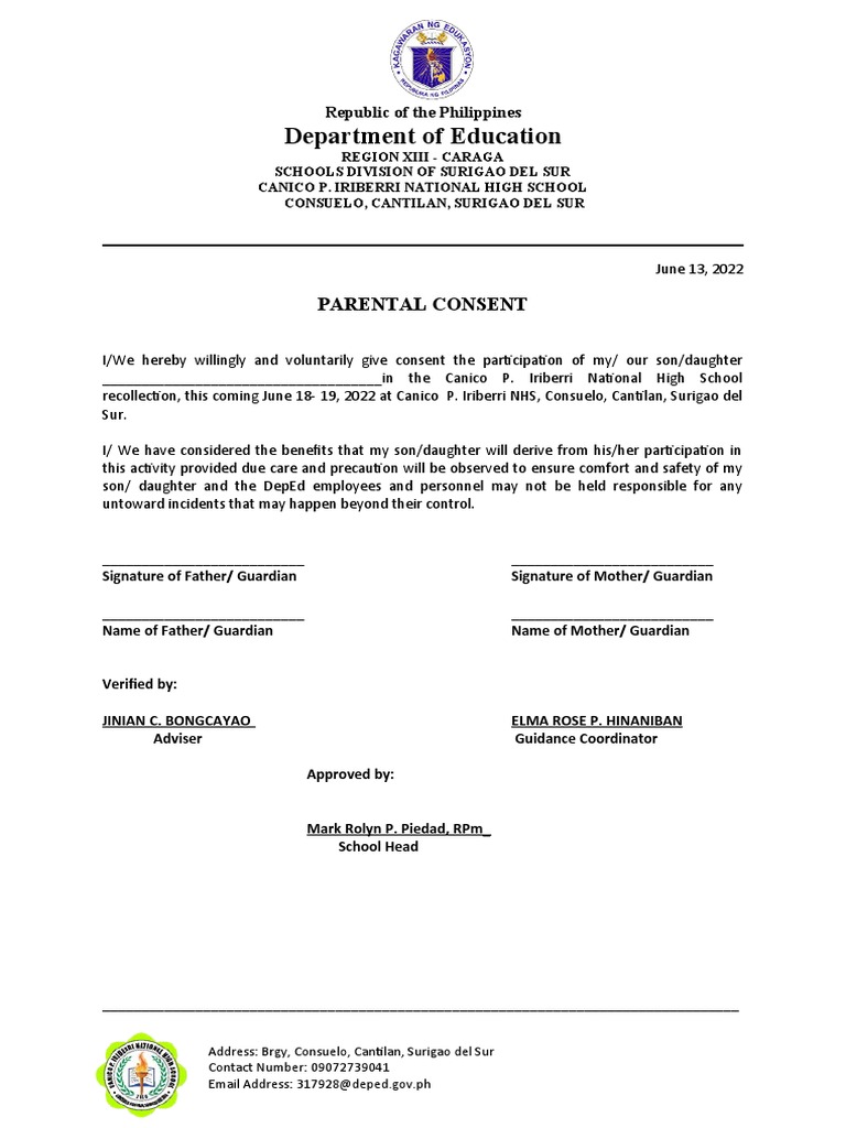 Letter Sa Parents FOR RECOLLECTION | PDF