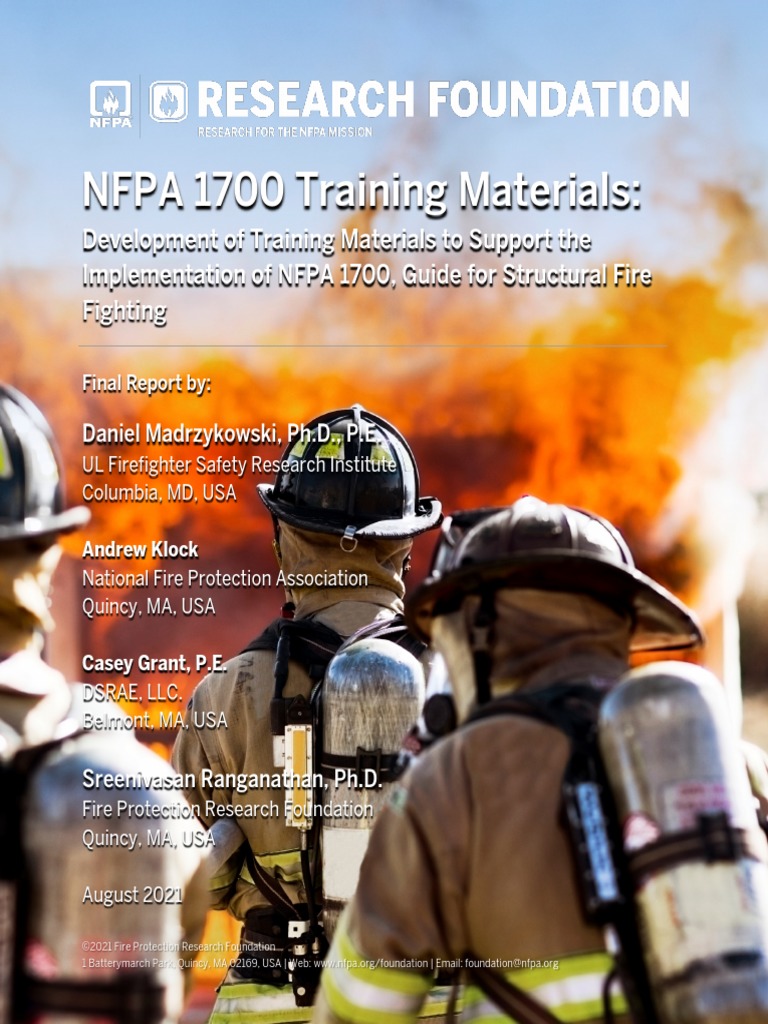 NFPA 1700 - TrainingMaterials | PDF | Firefighter | Educational Technology