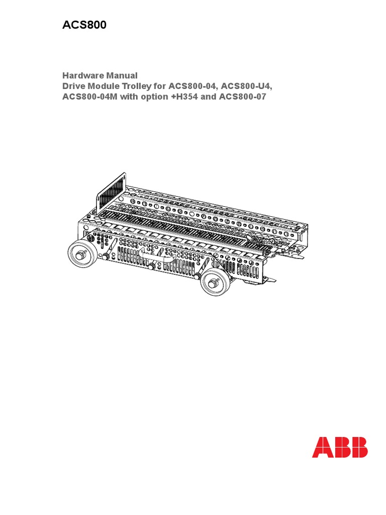 Hardware Manual Drive Module Trolley For ACS800-04, ACS800-U4, ACS800 ...