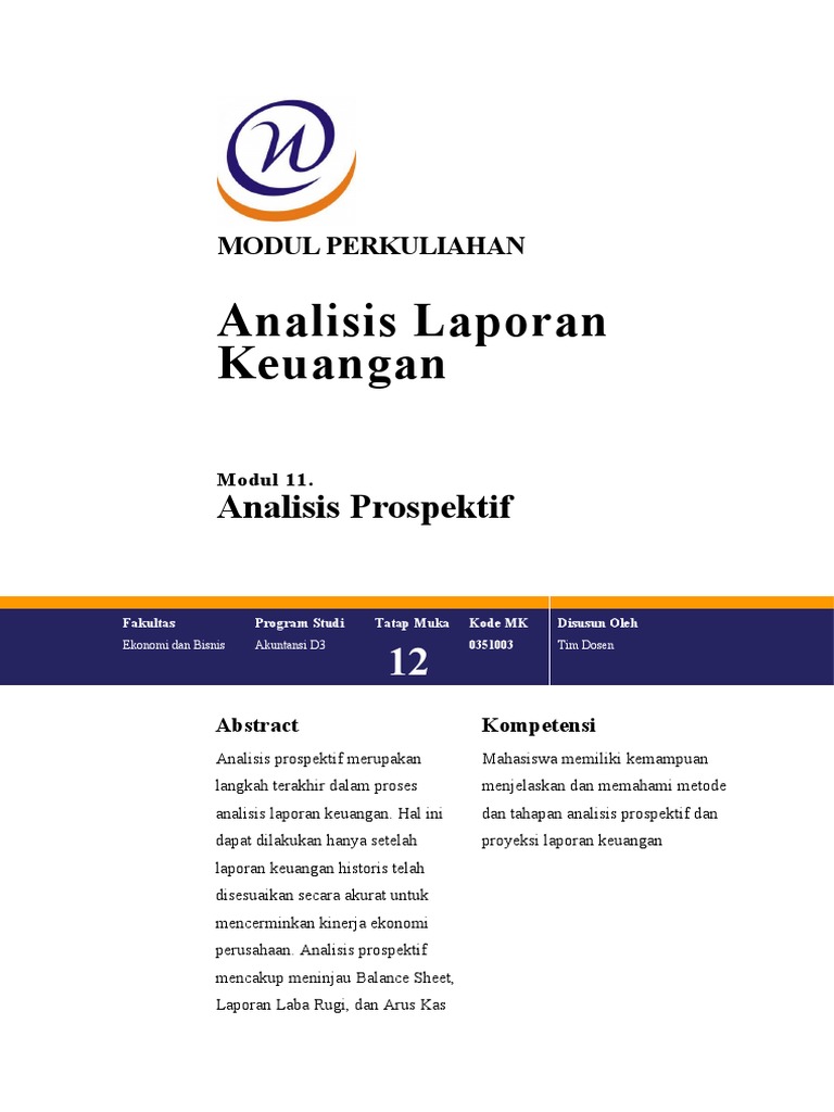 Modul 11. Analisis Prospektif | PDF