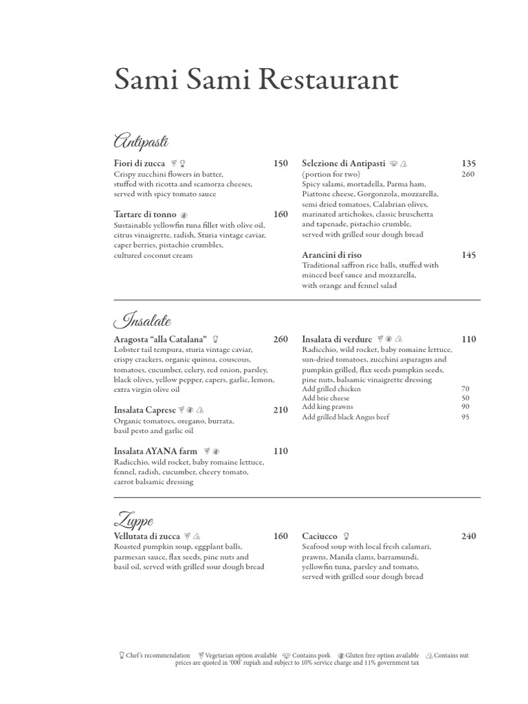 Sami Sami Menu - 21 - 12 - 2021 | PDF | Tomato Sauce | Pesto