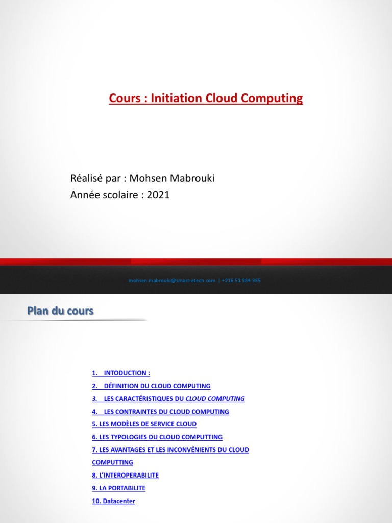 Cours Cloud Initiation 2021 | PDF | Virtualisation | Cloud computing