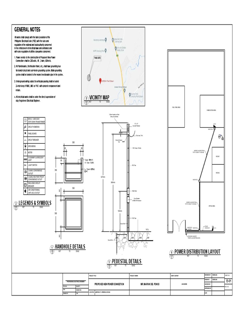 General Notes: Vicinity Map | PDF | Machines | Electrical Equipment