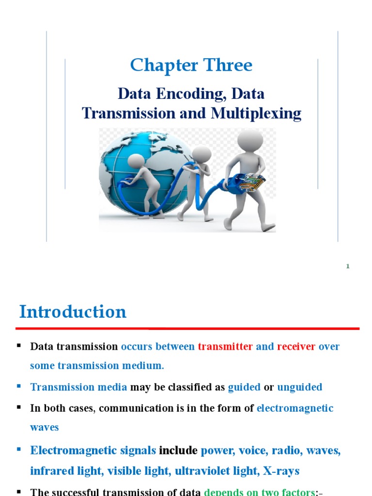 Chapter Three: Data Encoding, Data Transmission and Multiplexing | PDF ...
