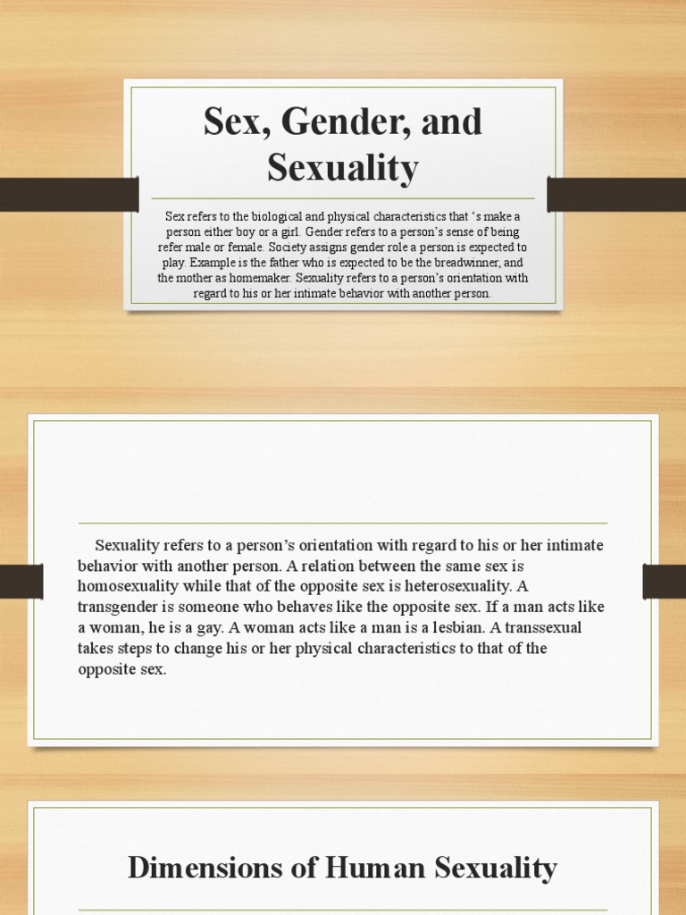 Understanding Sex, Gender, and Sexuality | PDF