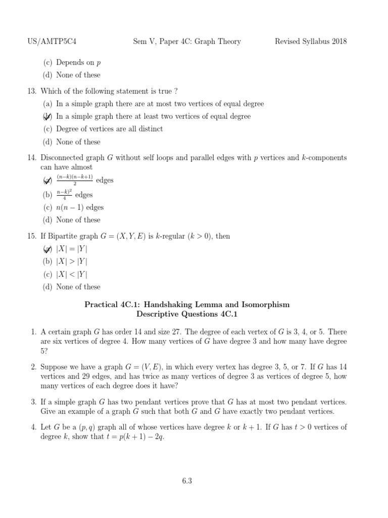 GT Pract Sem 5 | PDF | Vertex (Graph Theory) | Mathematical Relations