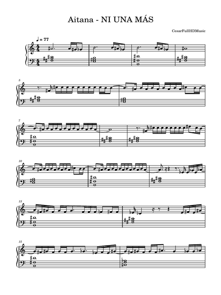 Aitana Ni Una Mas | PDF