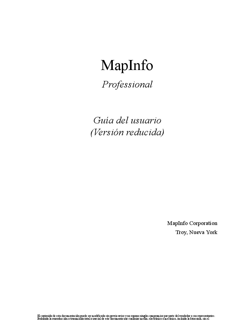 Manual MapInfo 7 5 Version Reducida | PDF | Ventana (informática ...