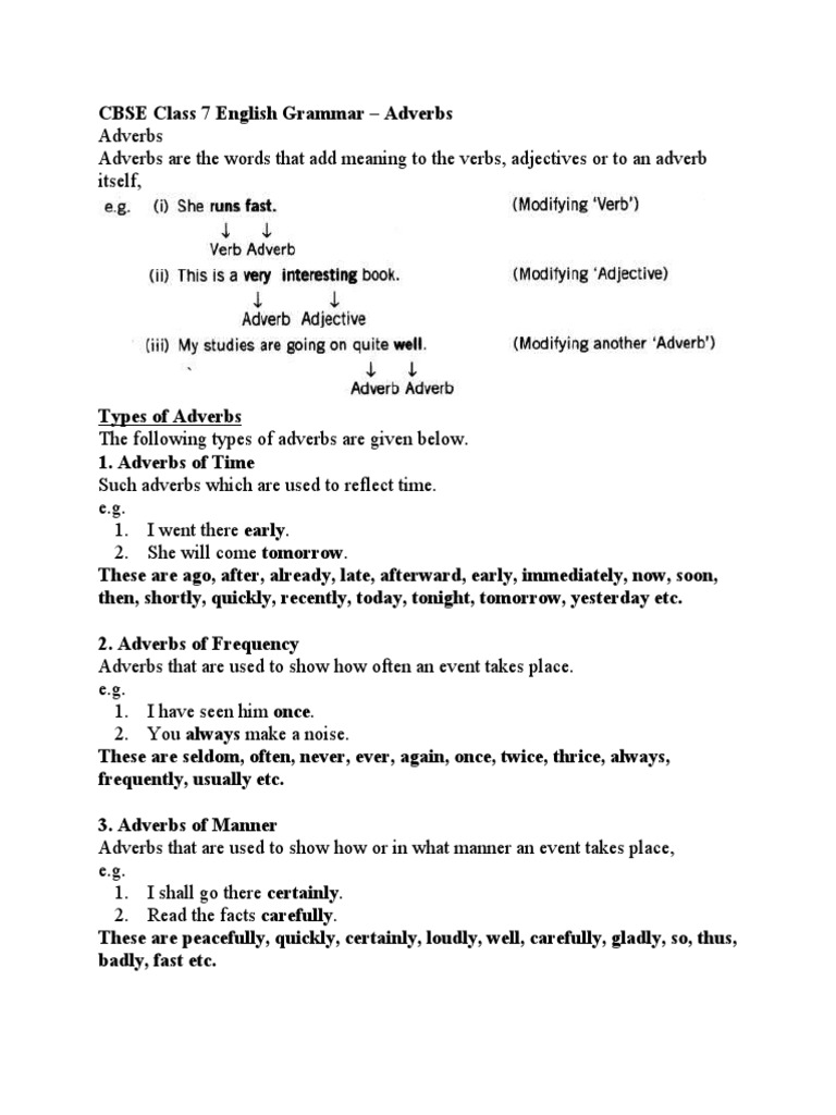 ADVERBS | PDF | Adverb | Language Arts & Discipline