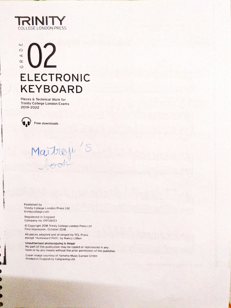 Trinity Grade 2 | Download Free PDF | Scale (Music) | Chord (Music)