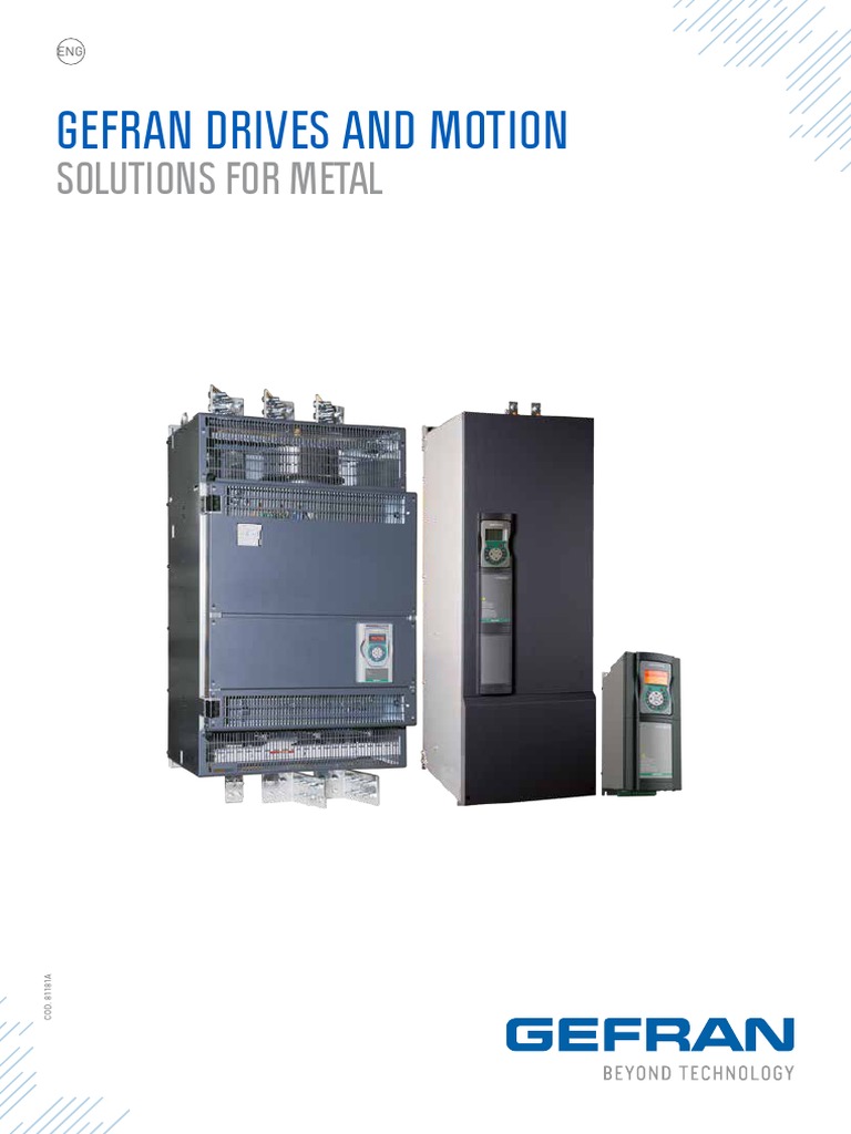 Gefran Metalworking Drive Solutions | PDF | Power Inverter | Power Supply