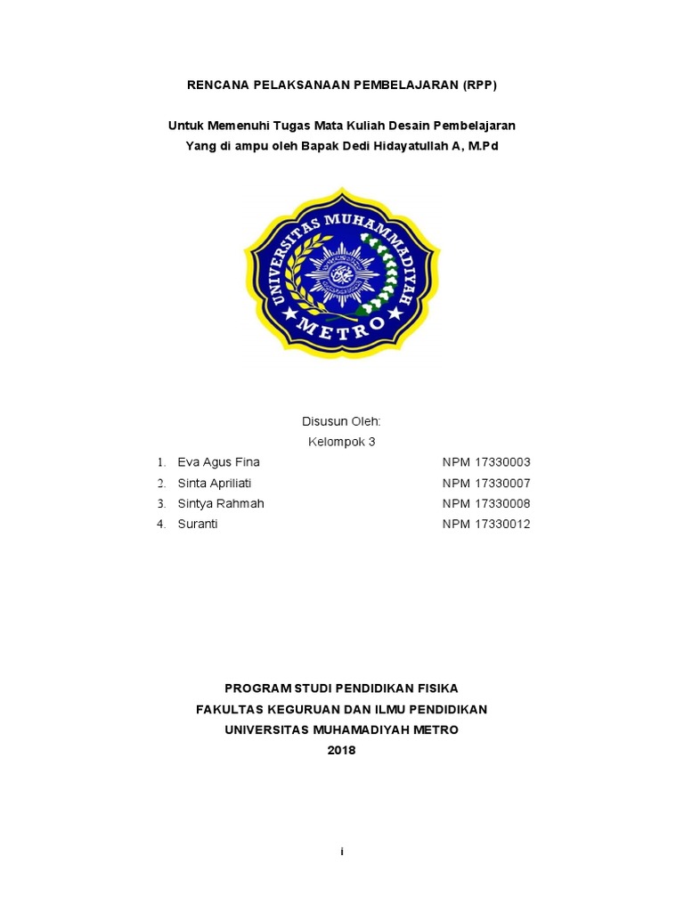 Makalah RPP Desain | PDF