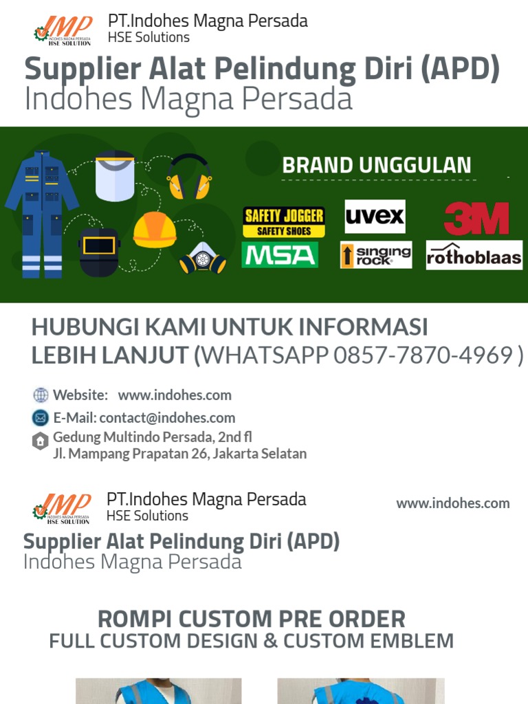 Katalog APD 2022 PT Indohes Magna Persada (Compressed) | PDF ...