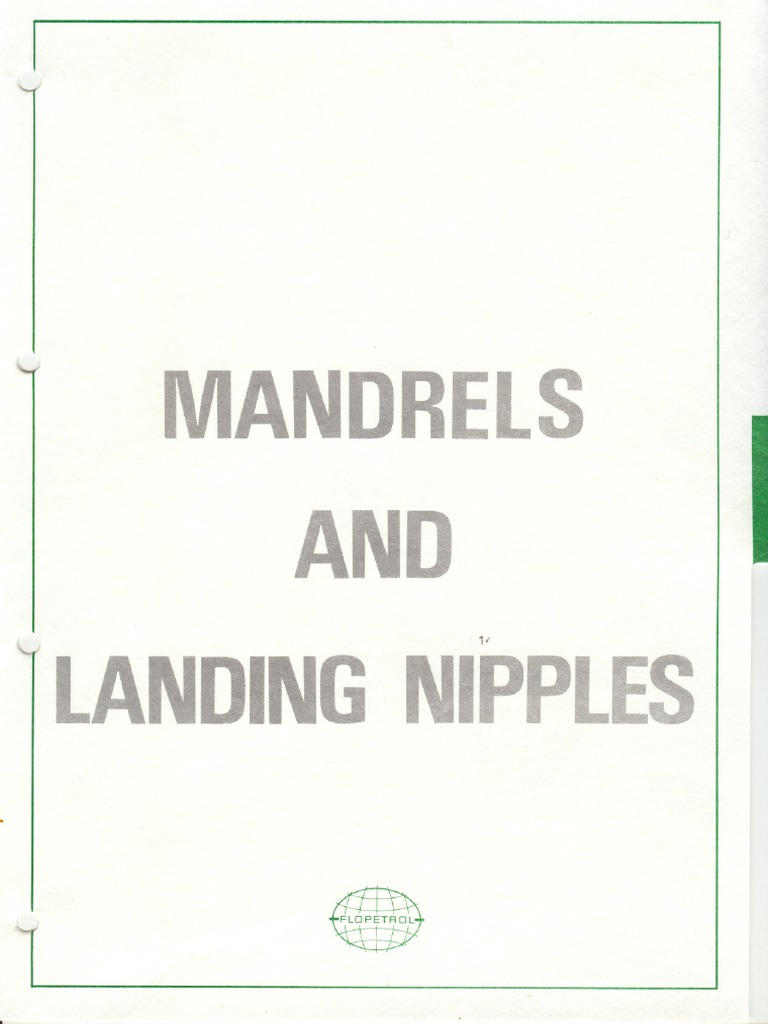 Mandrels and Landing Nipples Overview | PDF | Metalworking | Machining