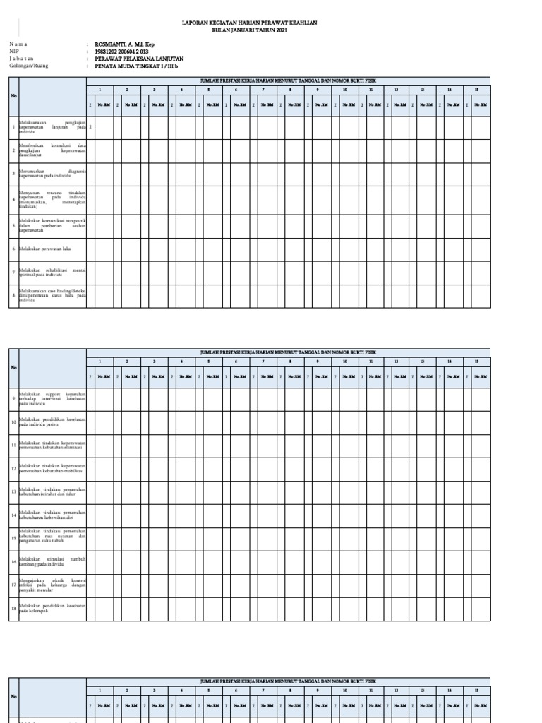 Contoh Bukti Fisik Logbook Baru | PDF