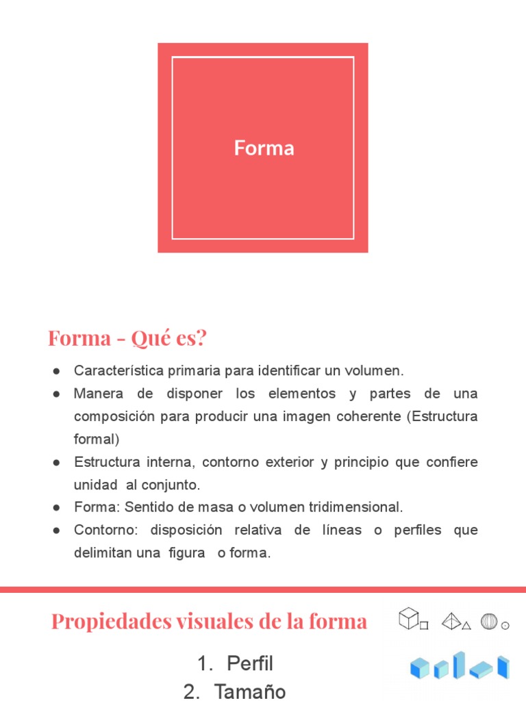 Propiedades visuales de la forma | PDF | Geometría | Formas geométricas
