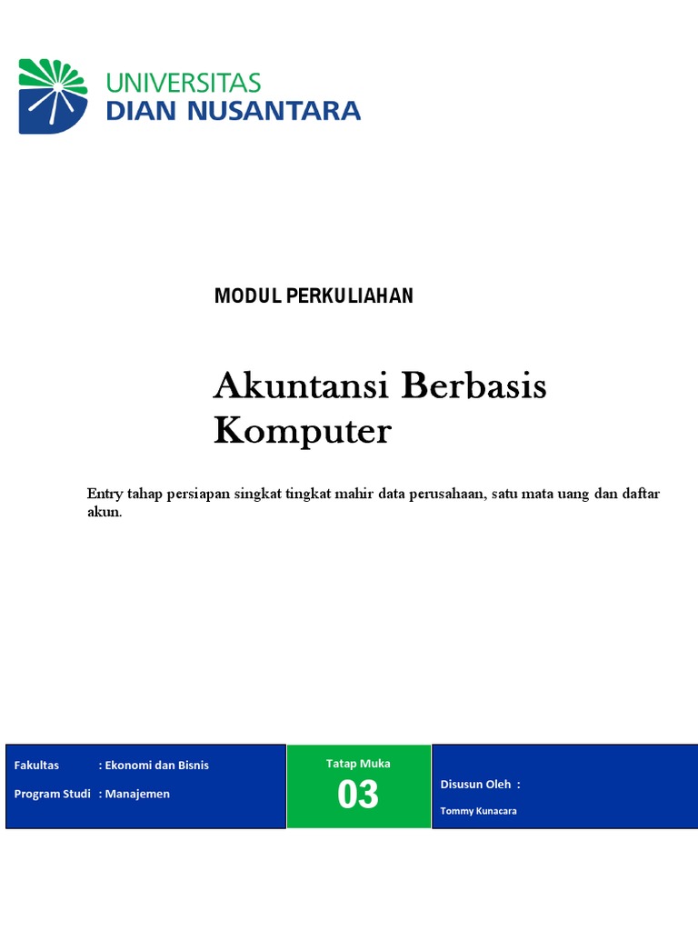 Modul 03 ABK | PDF | Bisnis