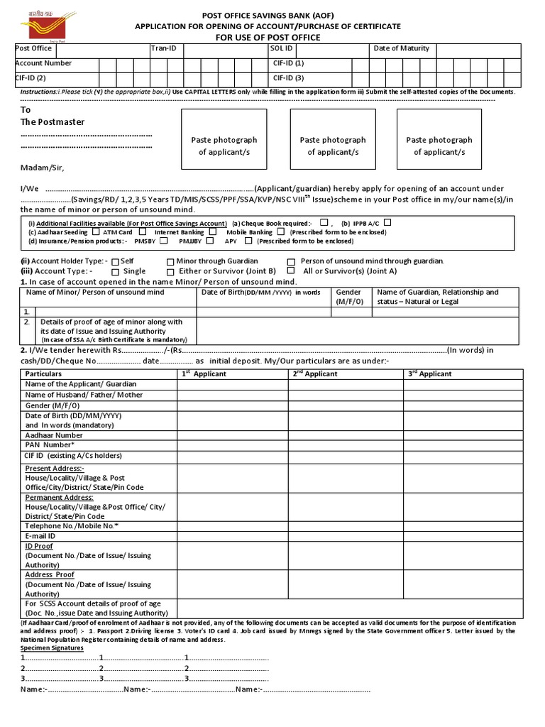 Account Opening Certificate | PDF | Identity Document | Government