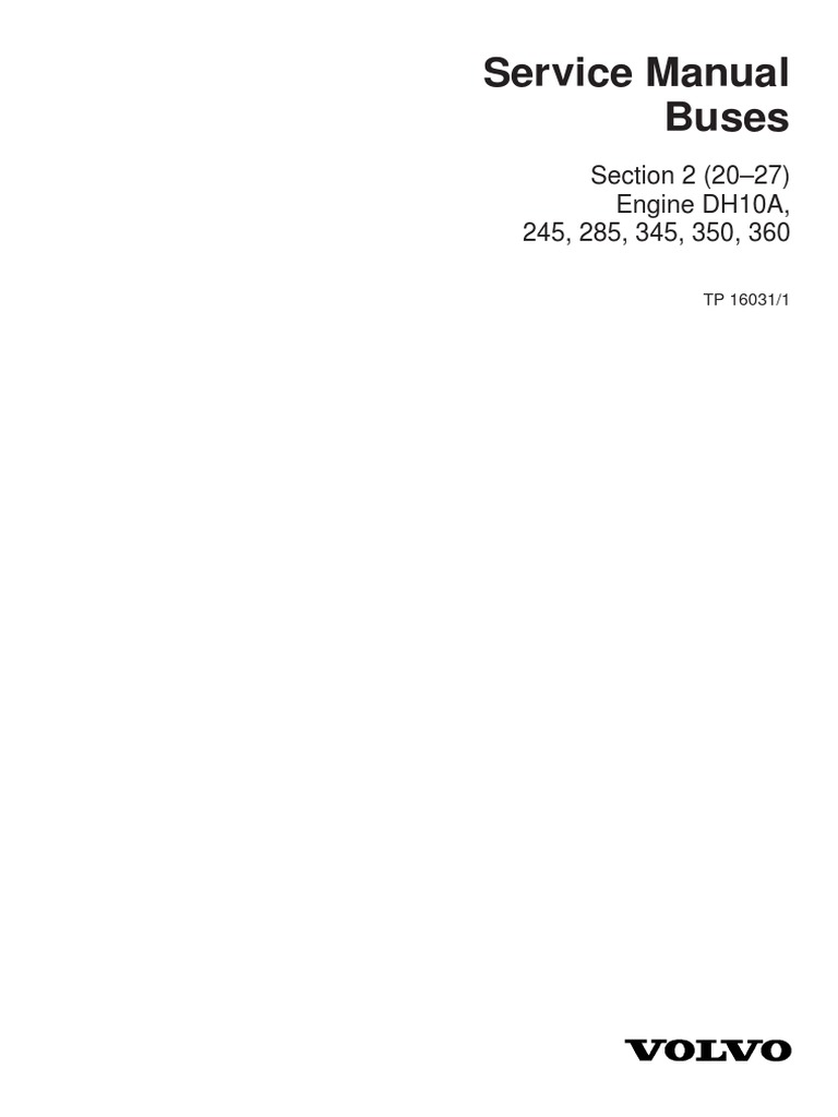 Volvo B10M ENGINE | PDF | Piston | Throttle