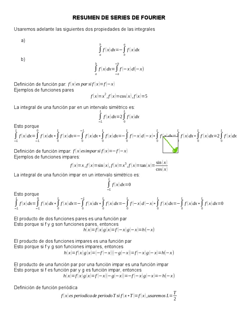 3 Series y Transformadas de Fourier | PDF | Integral | Física teórica