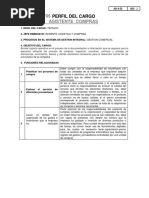 Perfil de Cargo Operario de Bodega | PDF | Logística | Business