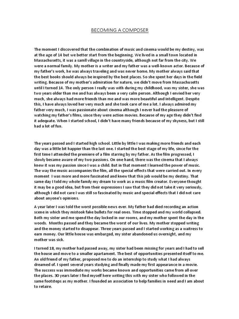 Becoming A Composer | PDF | Art | Poetry