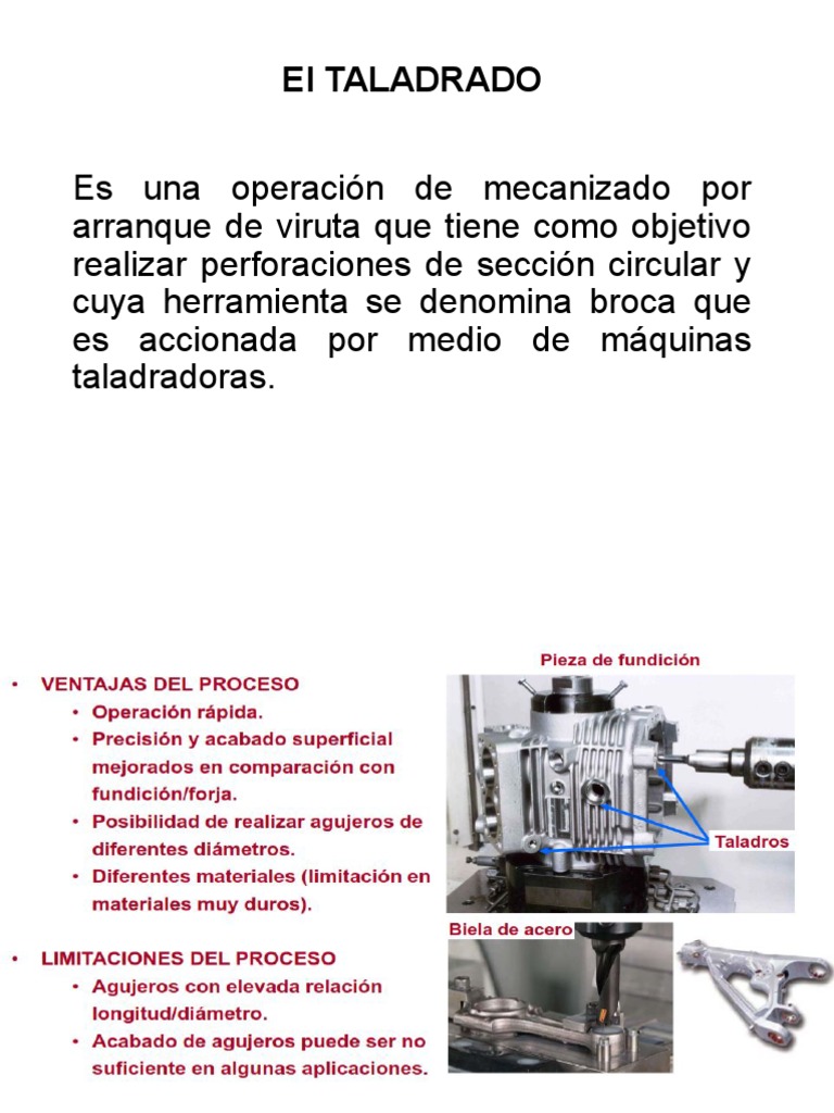 3 Taladrado | PDF | Perforar | Metalurgia