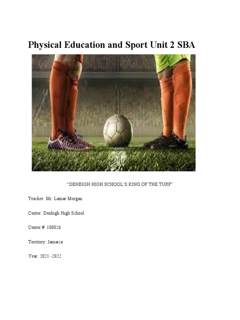 Physical Education and Sport Unit 2 SBA | PDF