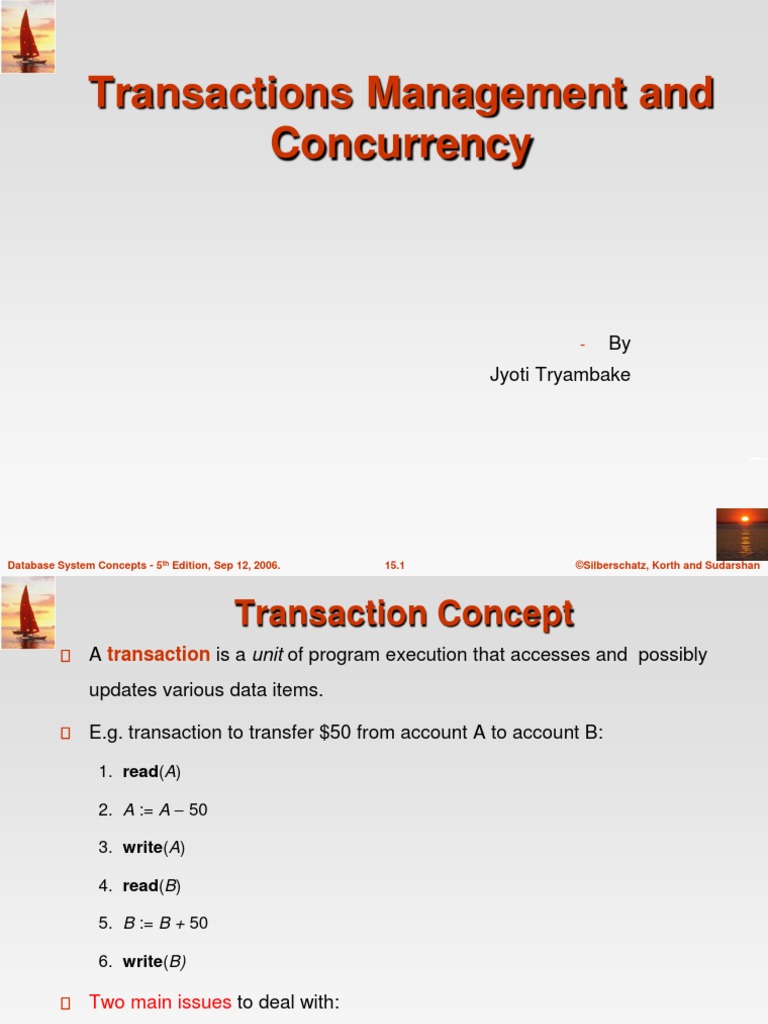 Transaction Pdf Database Transaction Concurrency Computer Science
