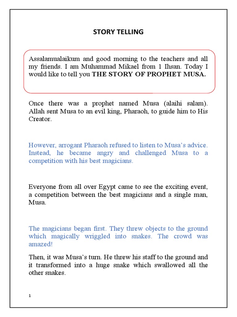 STORY TELLING - English | PDF