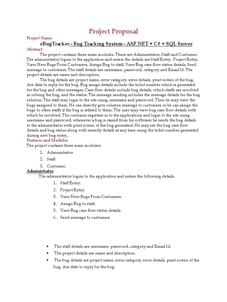 Bug Tracker | PDF | Software Bug | User (Computing)