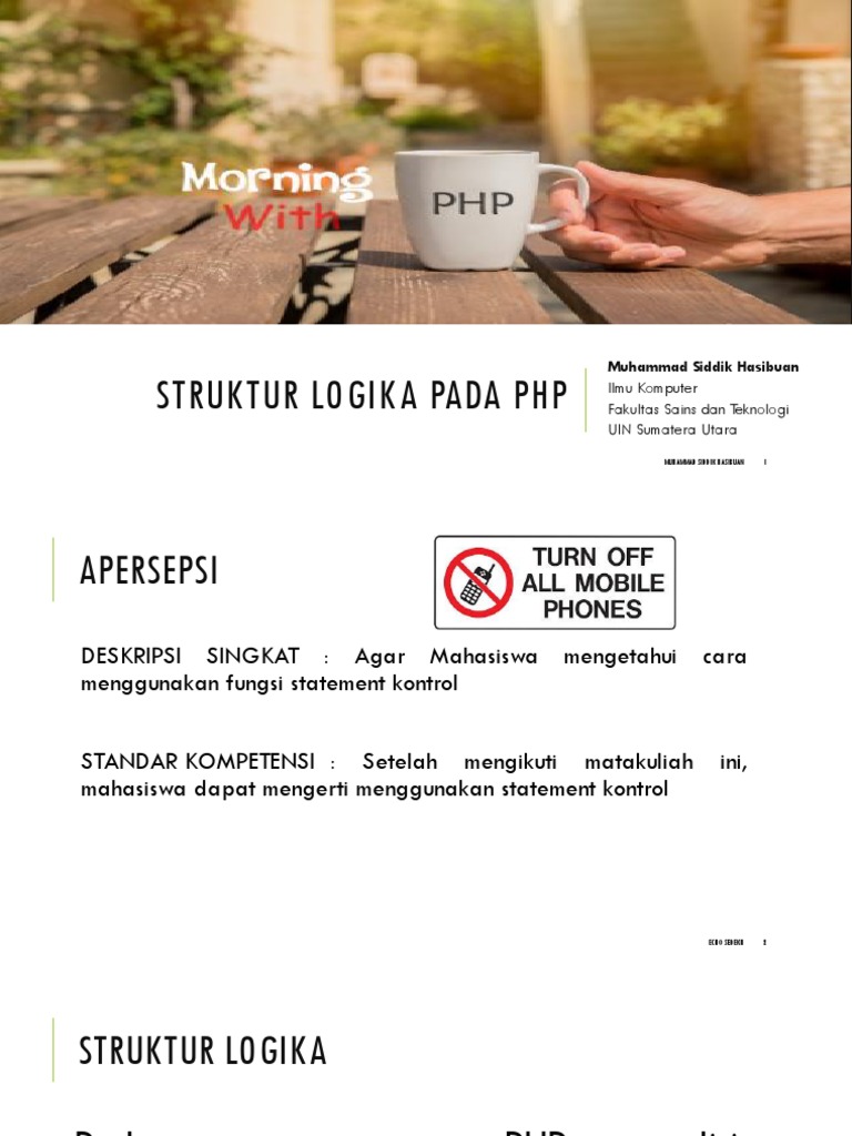 07 Struktur Logika Pada PHP | PDF