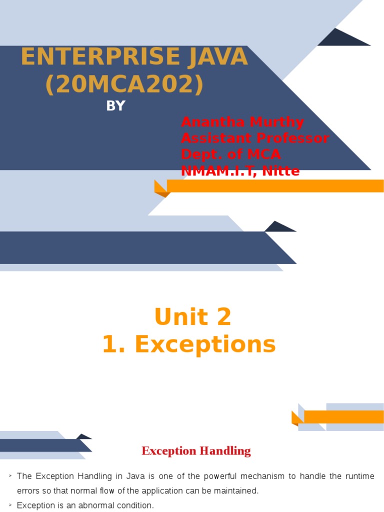 Enterprise Java - Unit 2 | PDF | Process (Computing) | Method (Computer ...