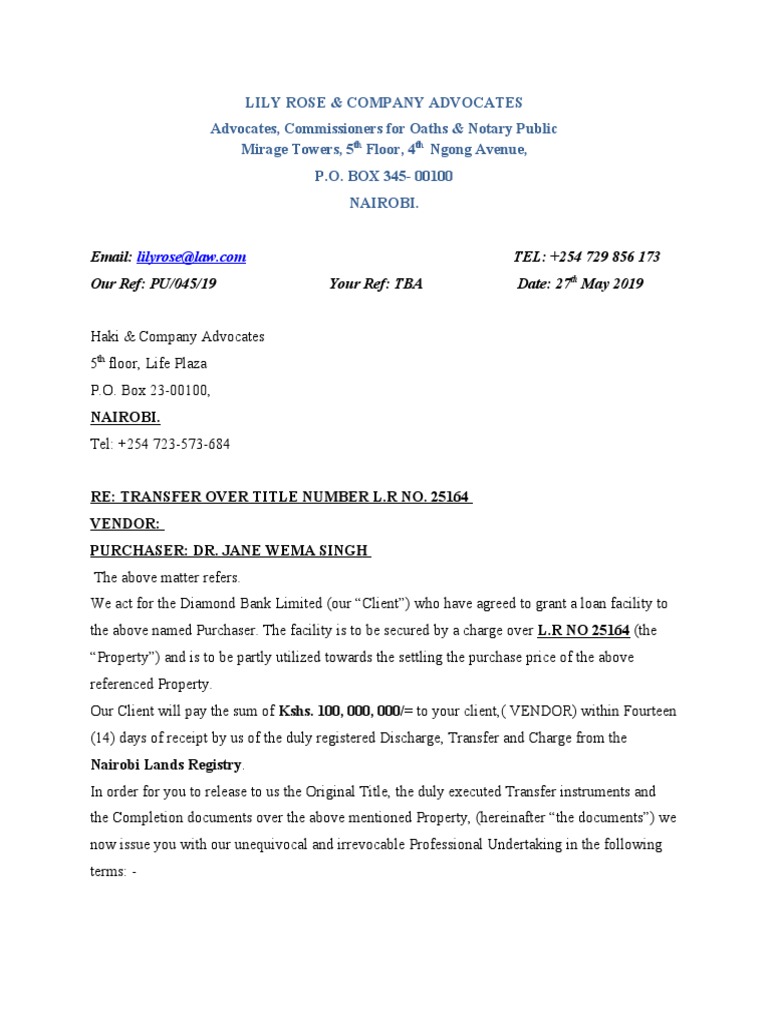 Undertaking Conveyancing | PDF | Notary Public | Civil Law (Common Law)