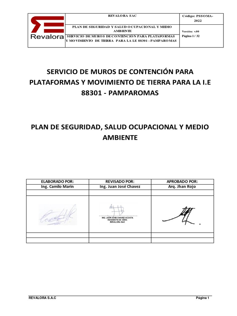 Plan de Ssoma | PDF | Seguridad y salud ocupacional | Business