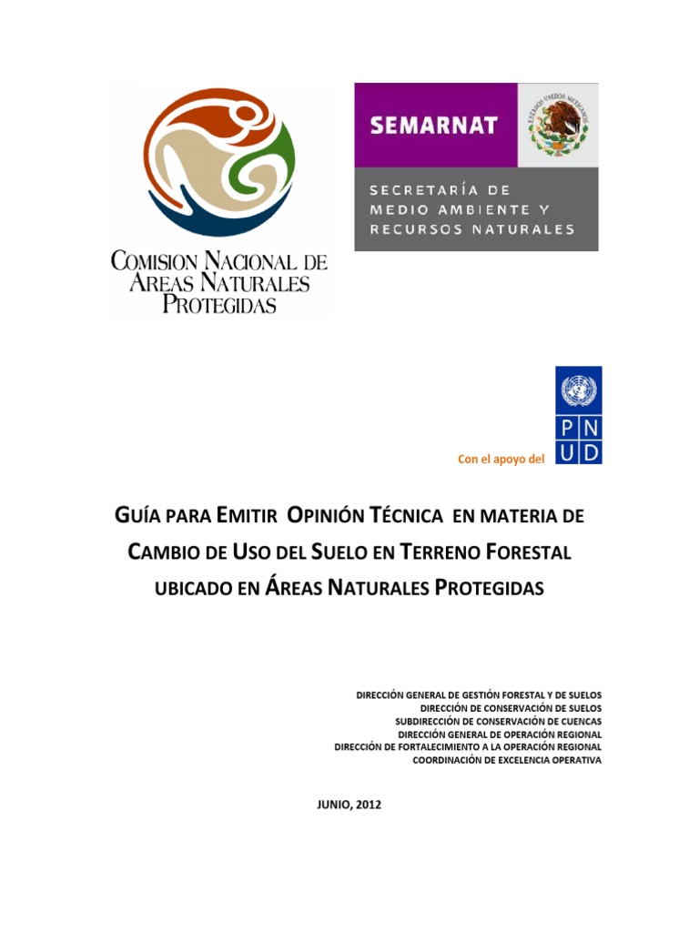 Guía para La Opinion de CONANP-CUSTF 20120703 - Final | PDF | Los ... Guía para La Opinion de CONANP-CUSTF 20120703 - Final | PDF | Los ...