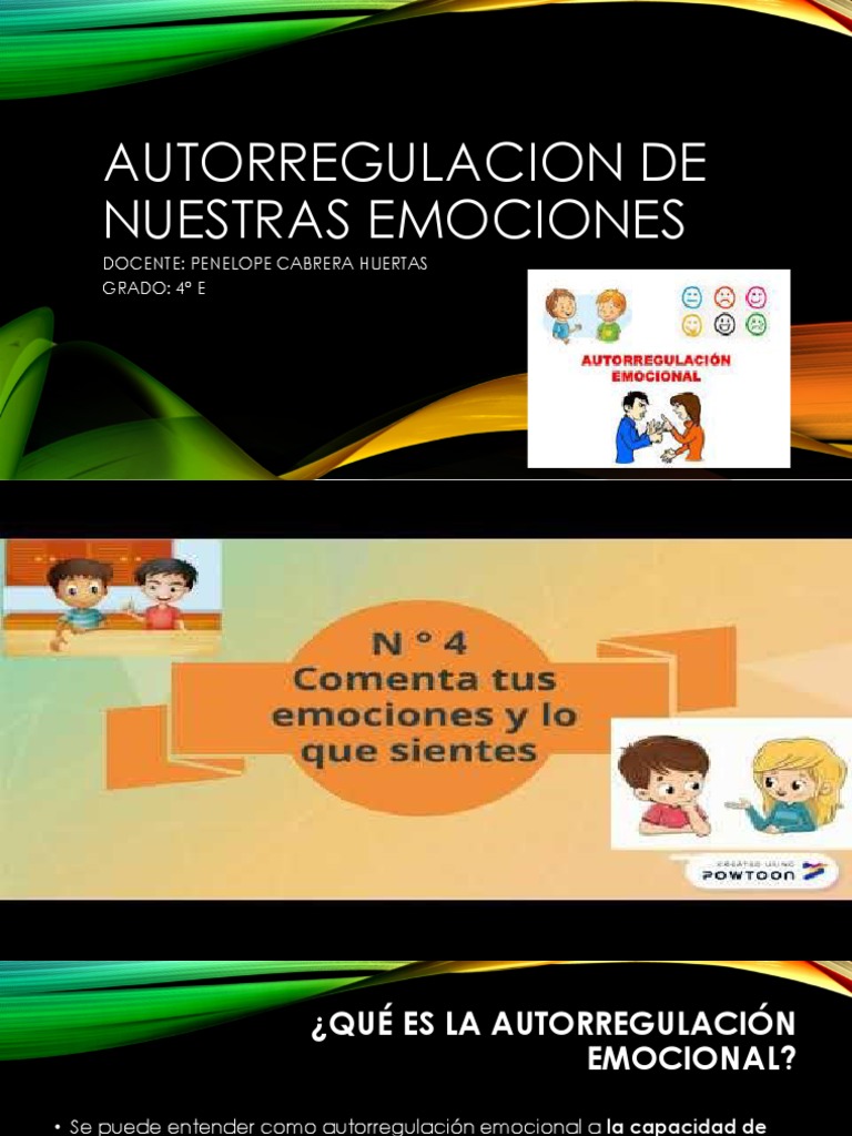 Autorregulacion de Nuestras Emociones | PDF | Las emociones ...