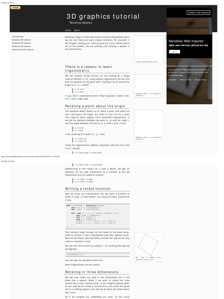 3D Graphics Tutorial: There Is A Reason To Learn Trigonometry ...