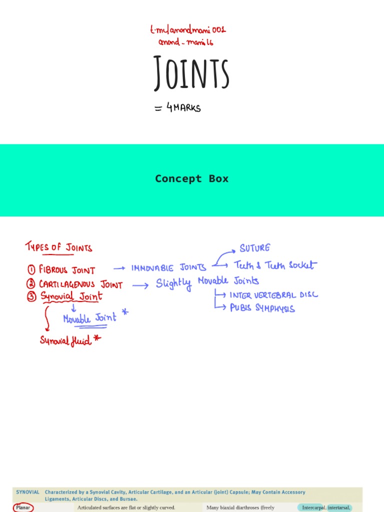 Joints Biology Research | PDF