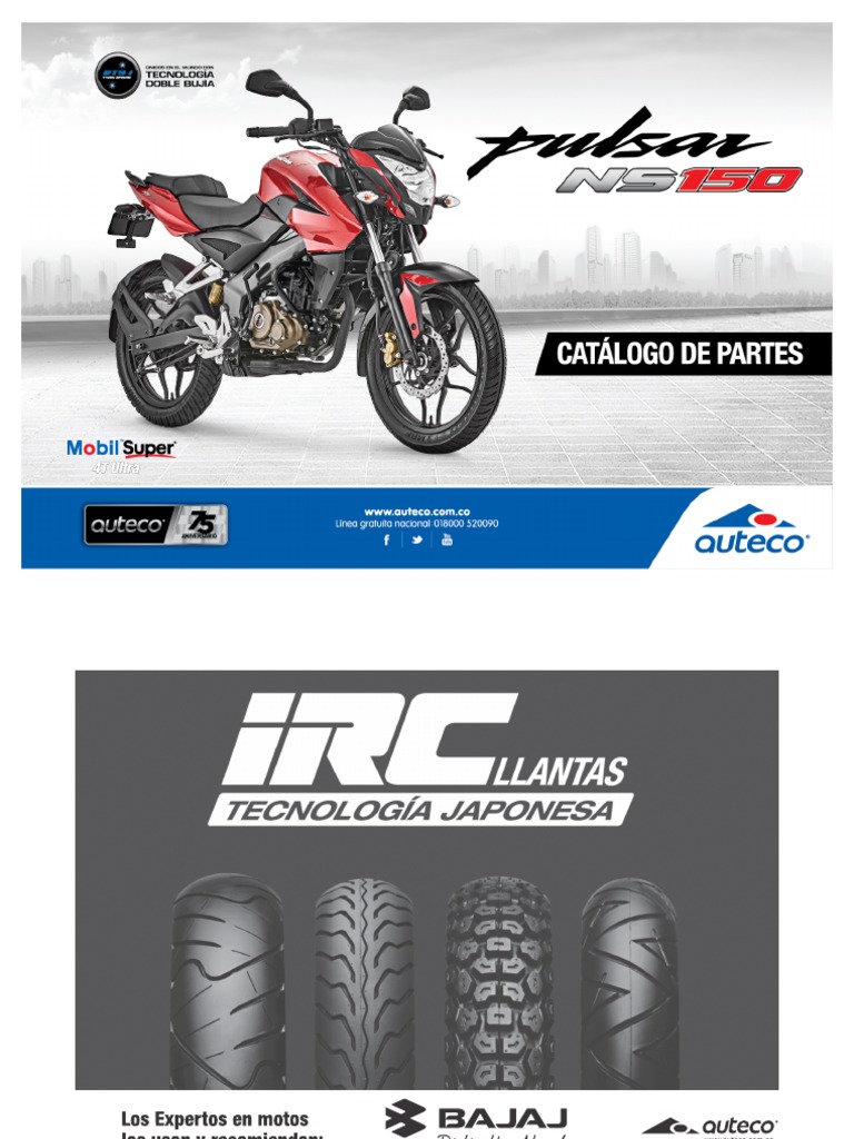 Pulsar 150 NS 2016 | PDF | Ingeniería mecánica | Tecnología de vehículos