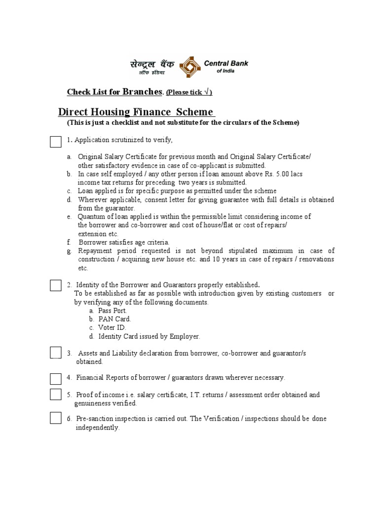 Direct Housing Finance Scheme: Branches | PDF | Real Estate Appraisal ...