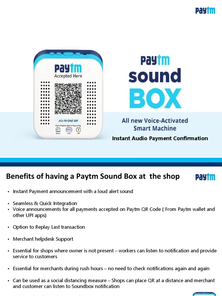 Instant Audio Payment Confirmation | PDF | Qr Code | Point Of Sale
