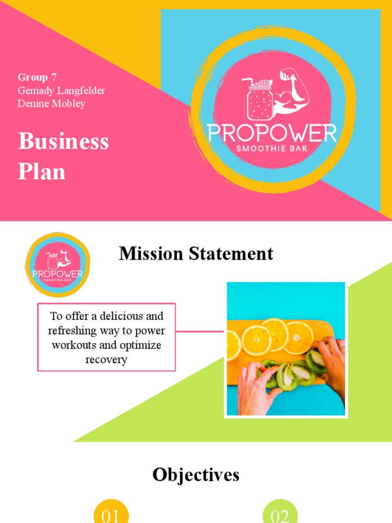 NFS 566 Business Plan Presentation: Smoothie Bar | PDF | Smoothie | Revenue