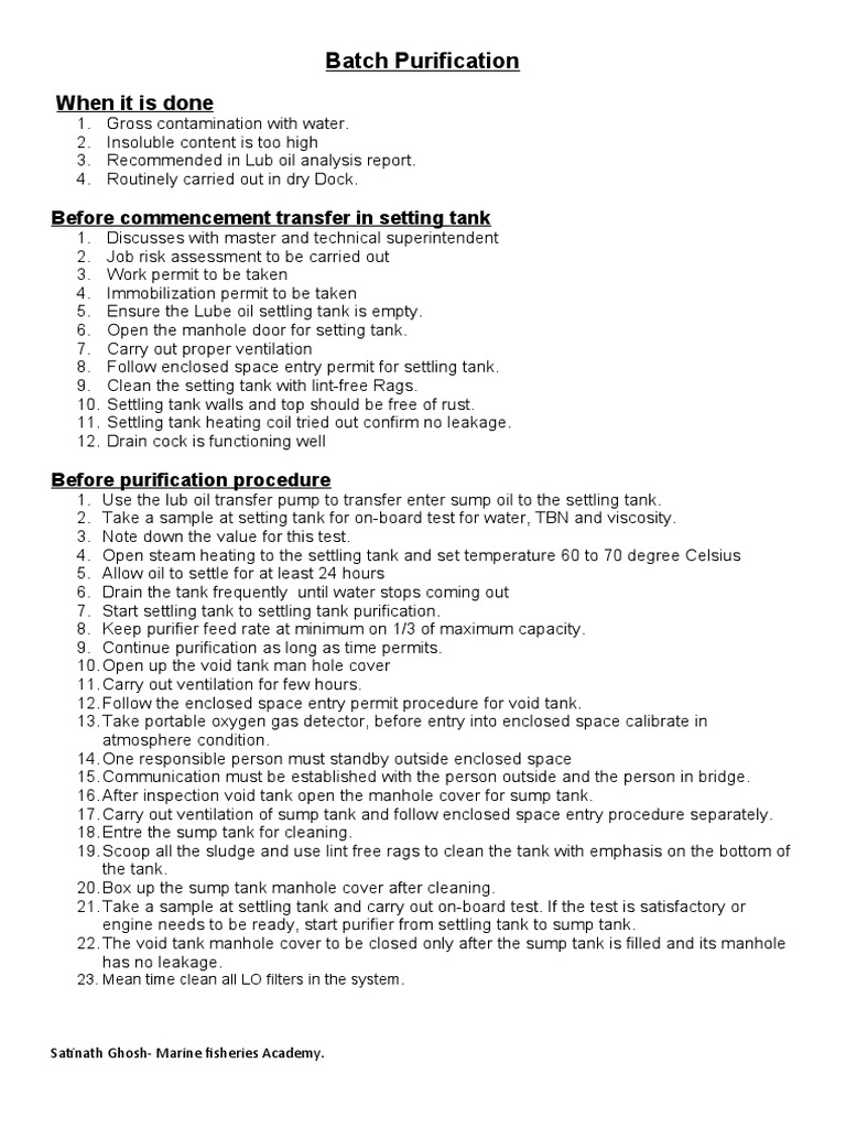 Batch Purification | PDF | Water Purification | Ventilation (Architecture)