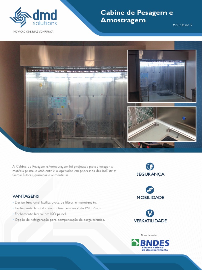 DMD Solutions - Cabine de Pesagem - Amostragem | PDF