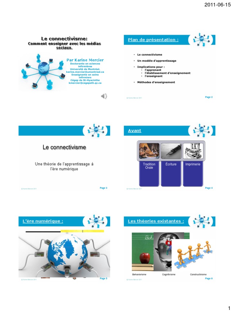 802 - Le Connectivisme: Comment Enseigner Avec Les Médias Sociaux | PDF ...