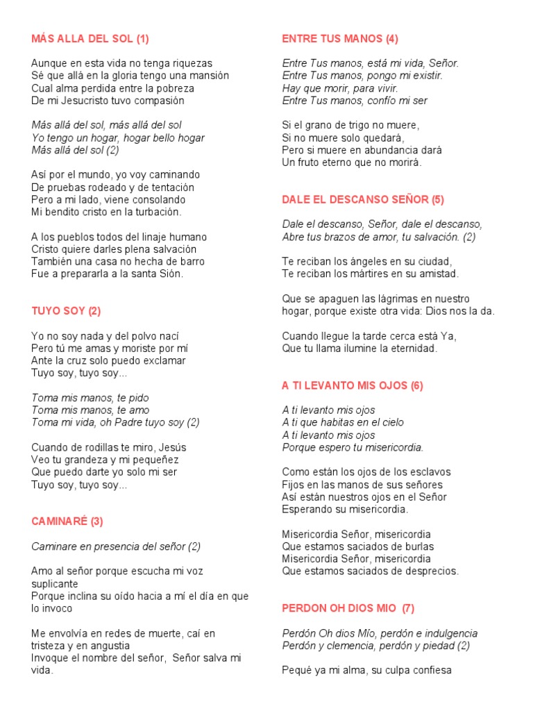 Cantos Difuntos | PDF | Salvación | Perdón