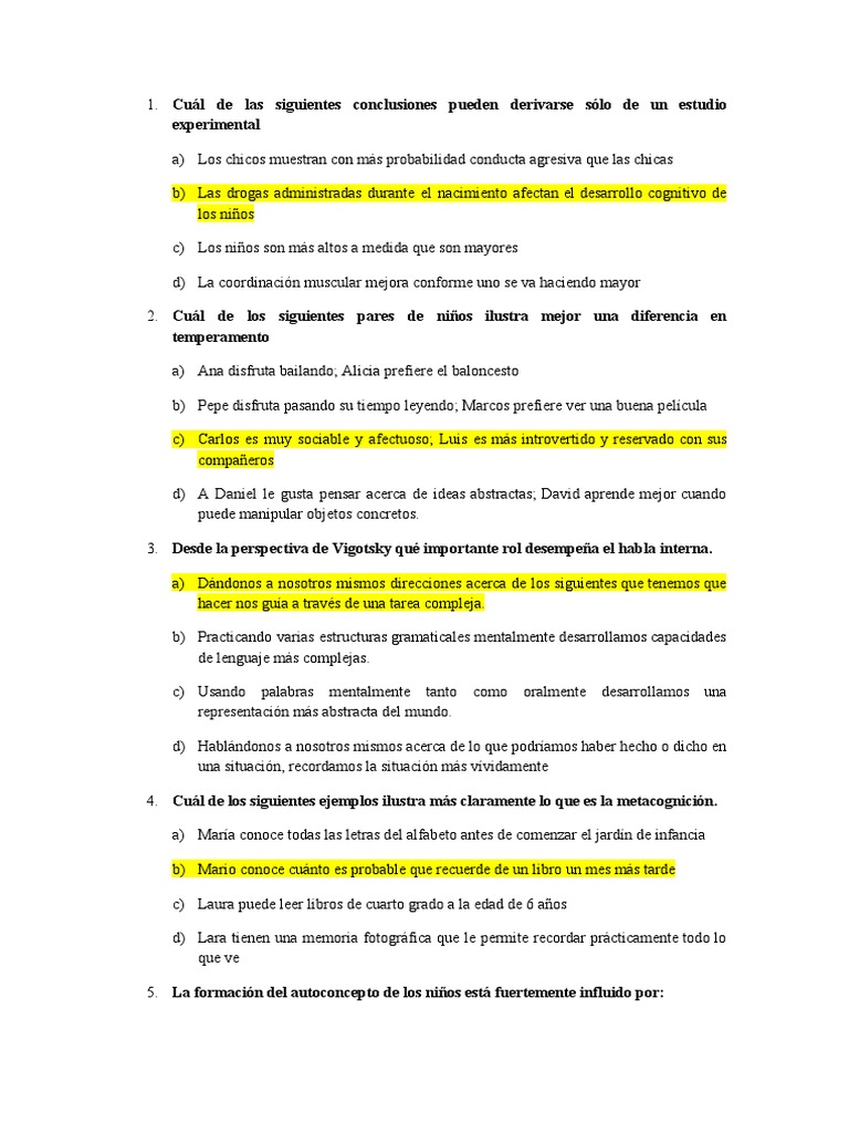 Examen Final Psico General (60 Preguntas) | PDF | Aprendizaje | Memoria