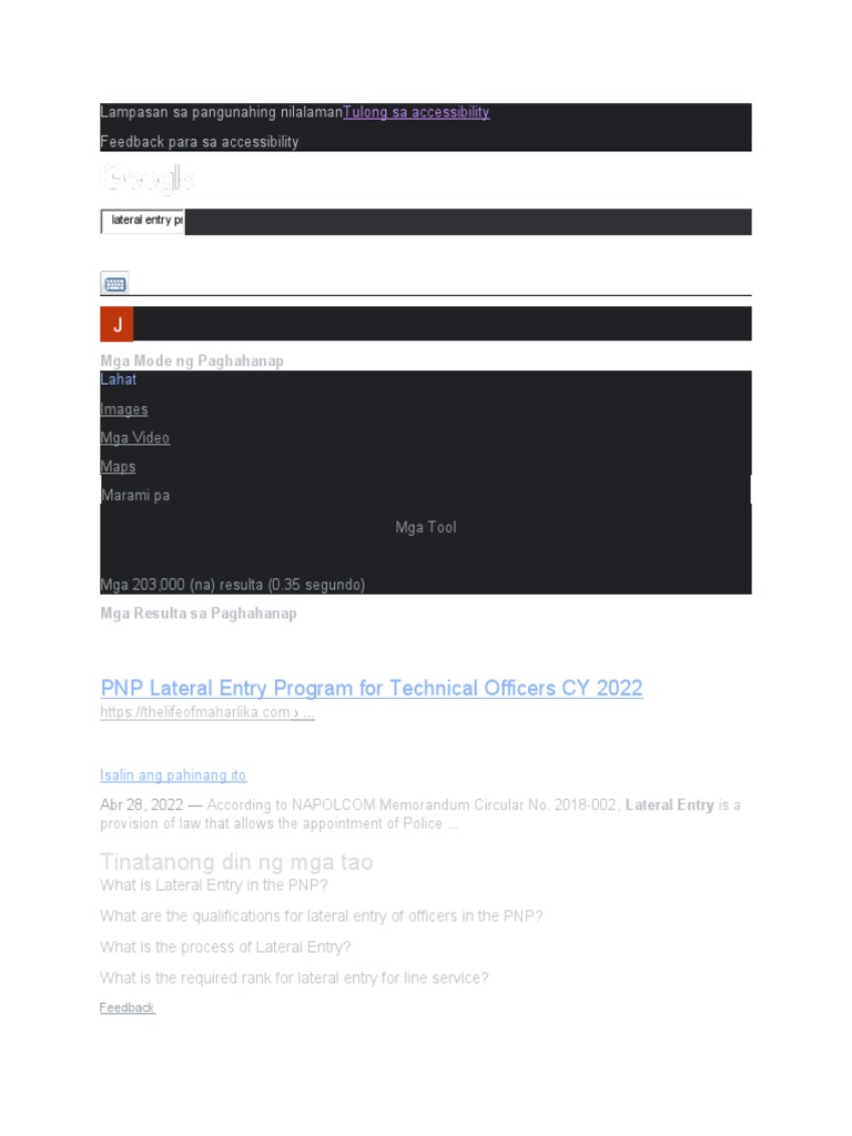 Lampasan Sa Pangunahing Nilalamantulong Sa Accessibility | PDF